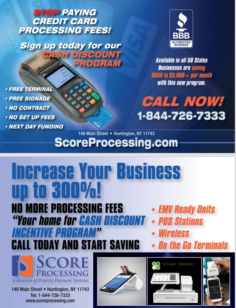 Cash Discount Processing/ Zero Cost Program – Score Processing